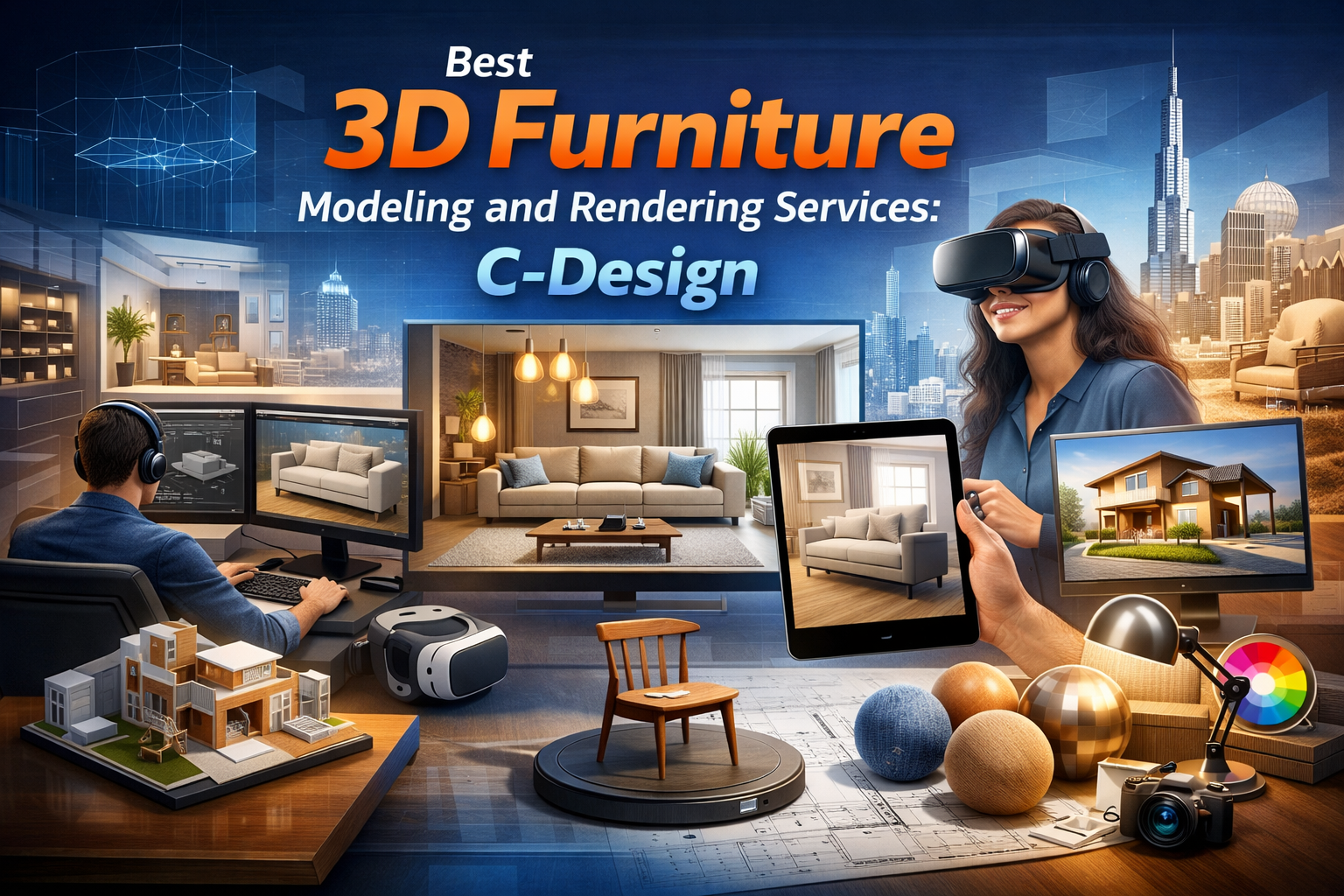 Best 3D Furniture Modeling and Rendering Services : C-design